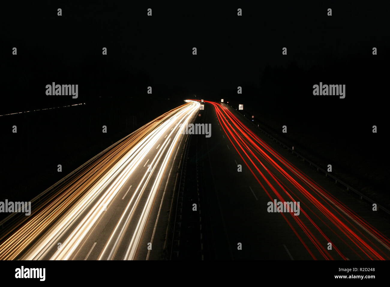 the a7 at night Stock Photo - Alamy