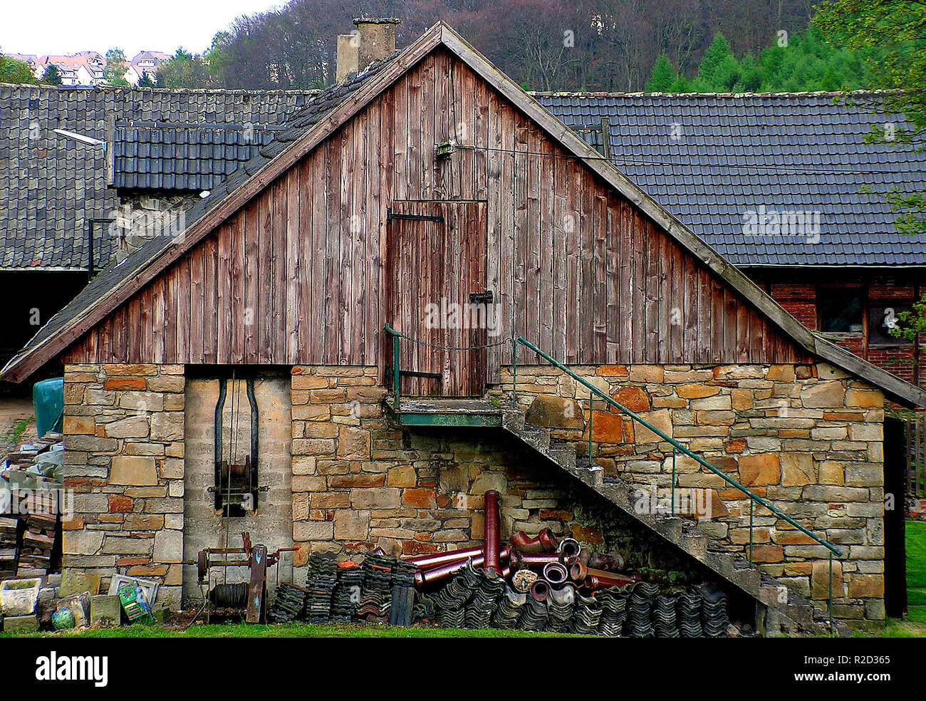 Barn stairs hi-res stock photography and images - Alamy