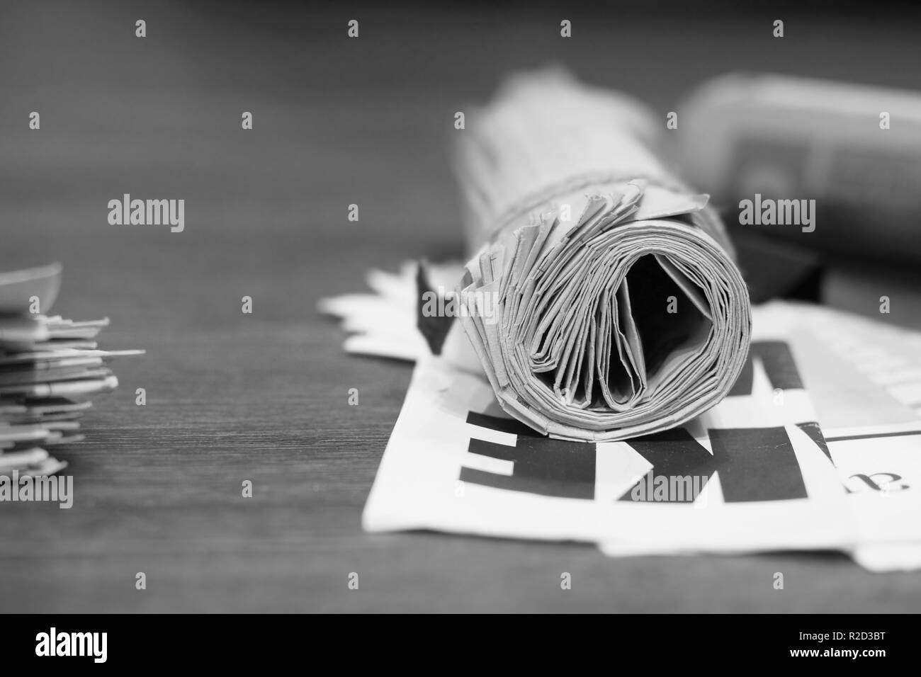 Rolled up photos Black and White Stock Photos & Images - Alamy