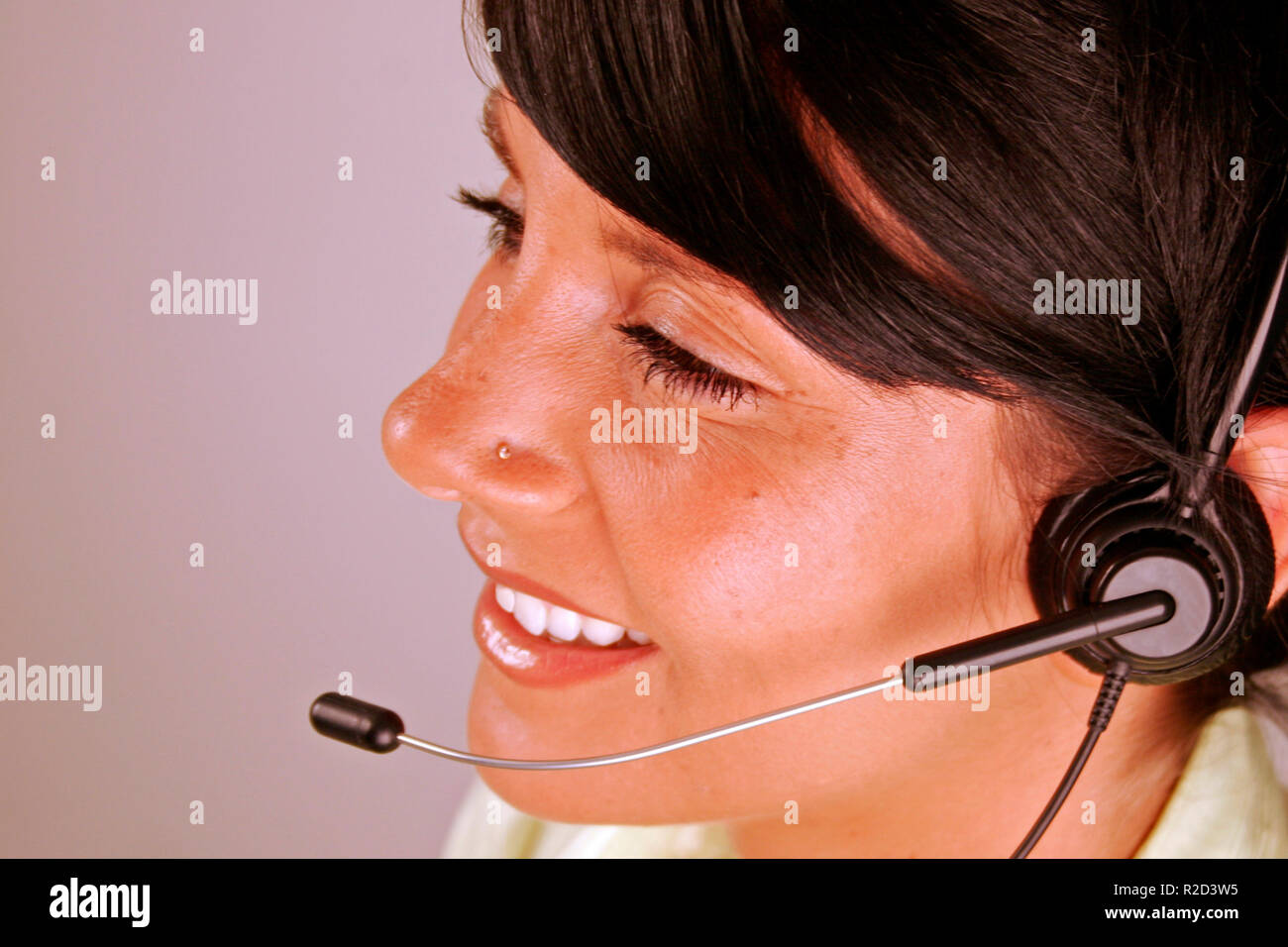 call center girl 10 Stock Photo - Alamy