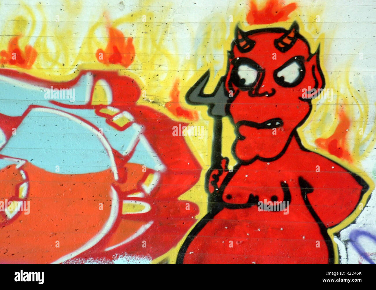 Devil fire eyes hi-res stock photography and images - Alamy