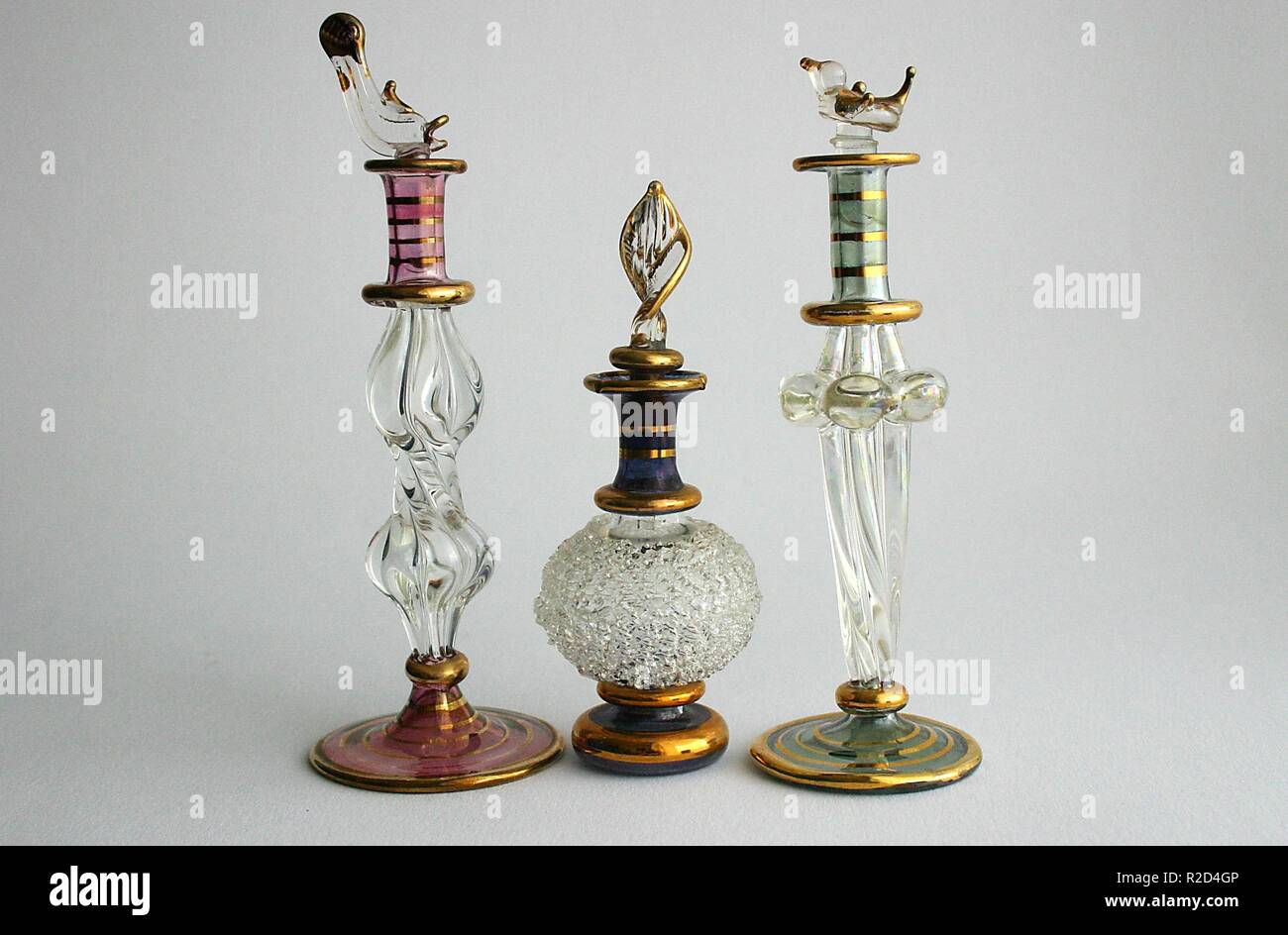 three glass bottles Stock Photo - Alamy