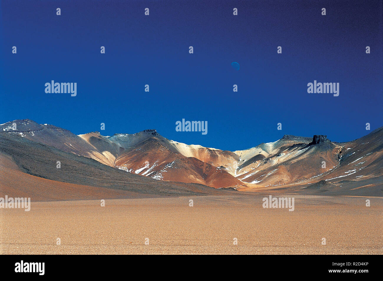 moon over the andes Stock Photo - Alamy