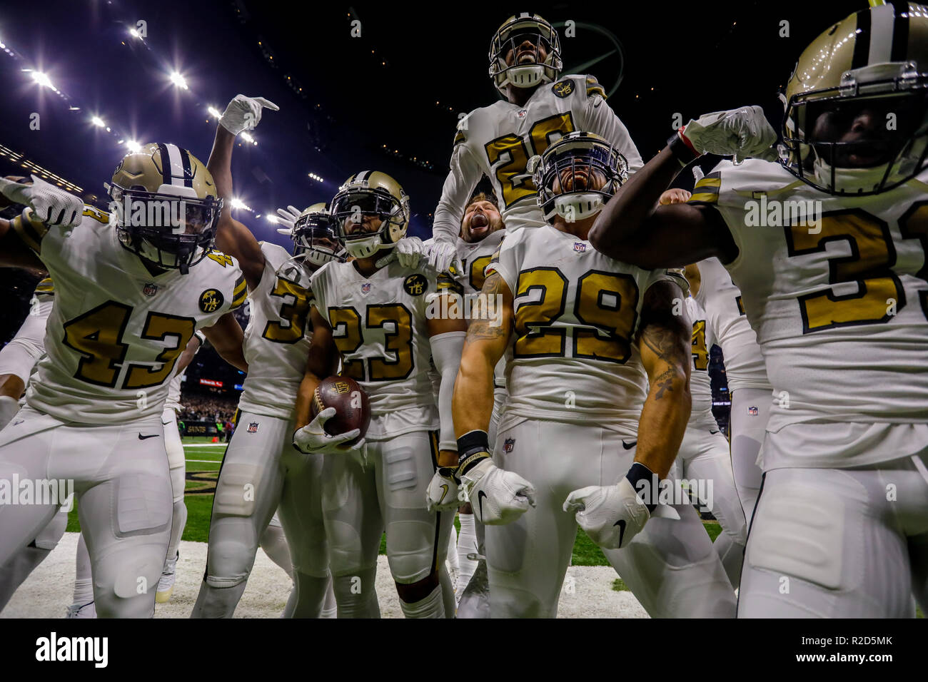 New Orleans, LA, USA. 18th Nov, 2018. New Orleans Saints cornerback ...