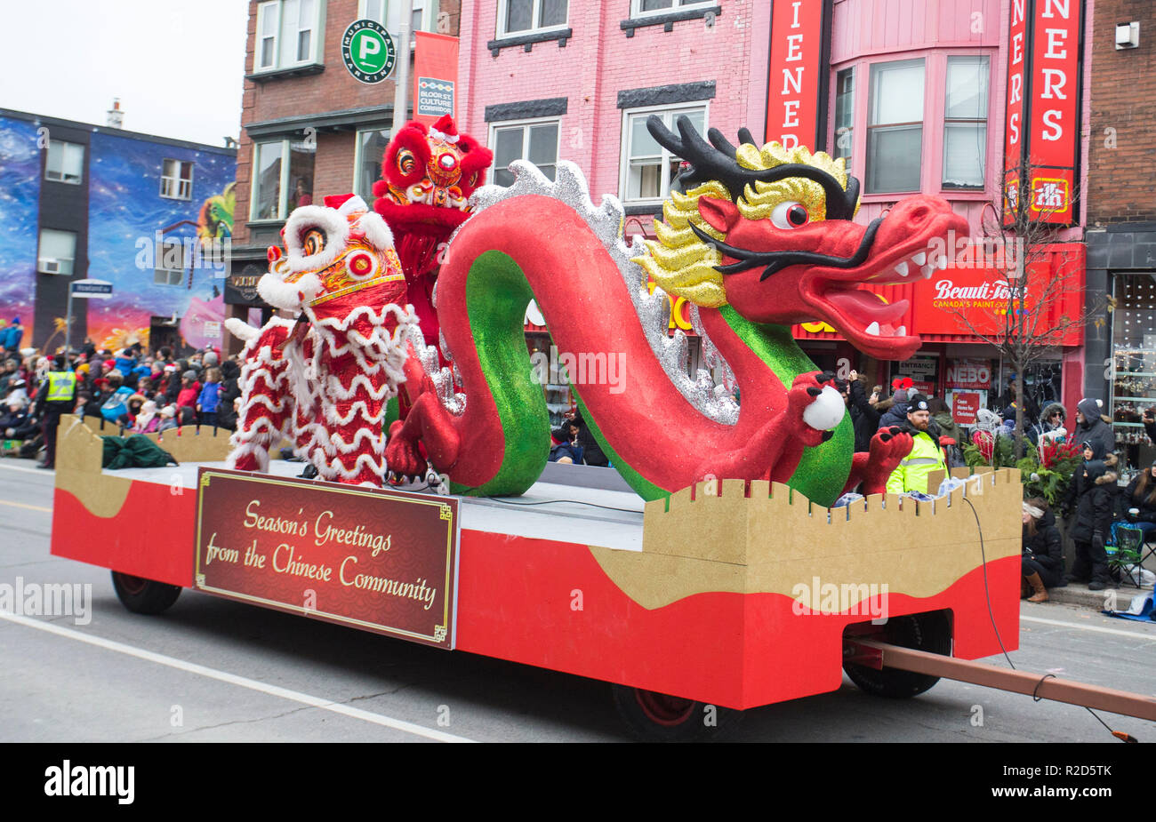 Dragon on float in chinese hi-res stock photography and images - Alamy