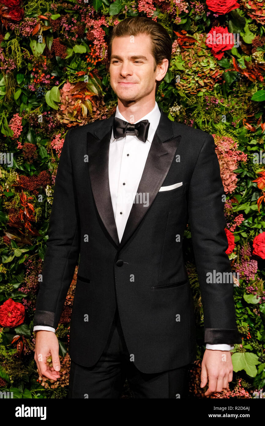 London, UK. 18th Nov, 2018. Andrew Garfield at 64th Evening Standard ...