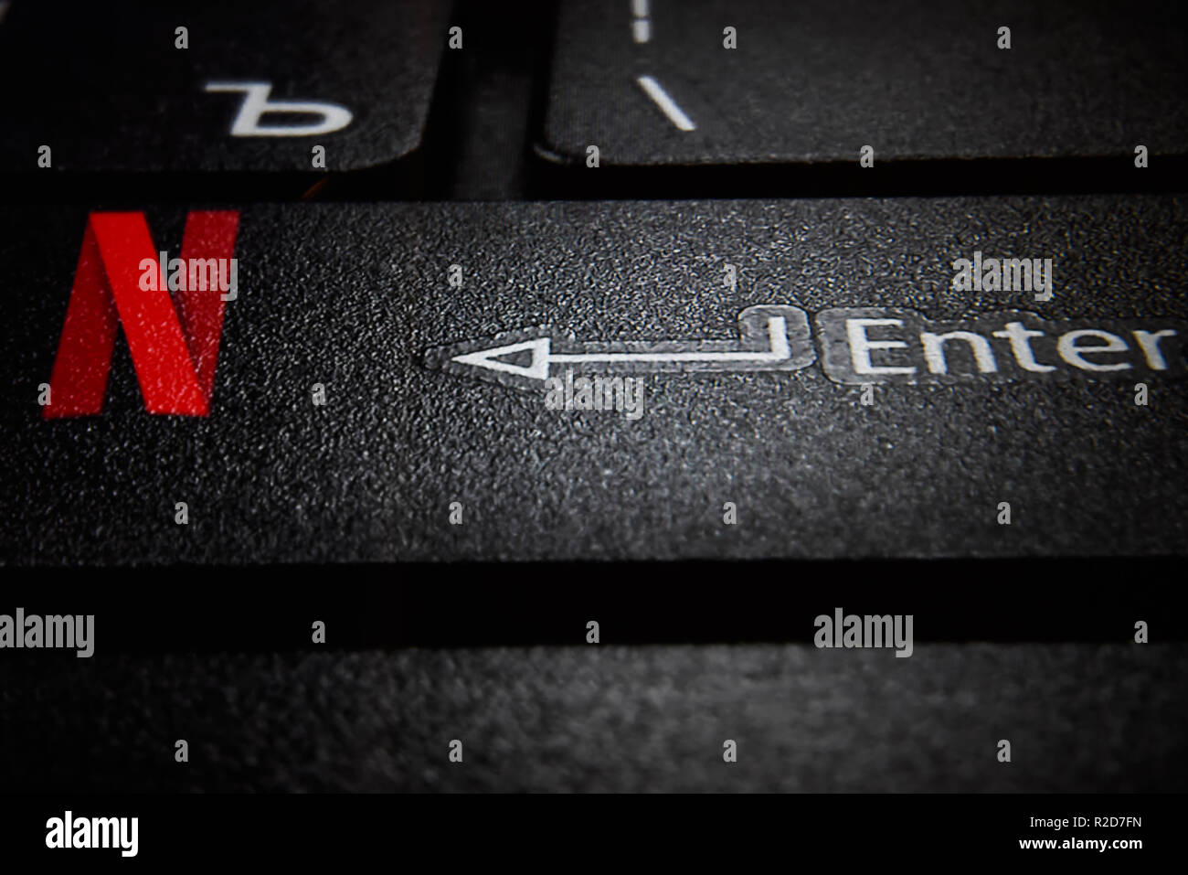 (EDITORS NOTE: This image has been altered: [Double exposure].) Netflix ...