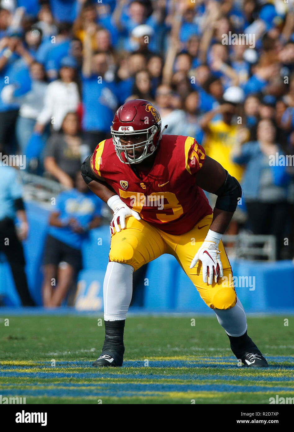 November 17, 2018 USC Trojans offensive tackle Austin Jackson #73 in ...
