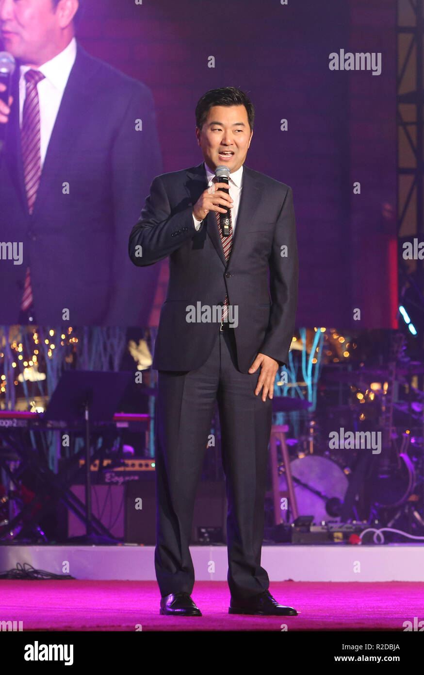 LOS ANGELES, CA - NOVEMBER 18: Councilmember David Ryu, at The Grove ...