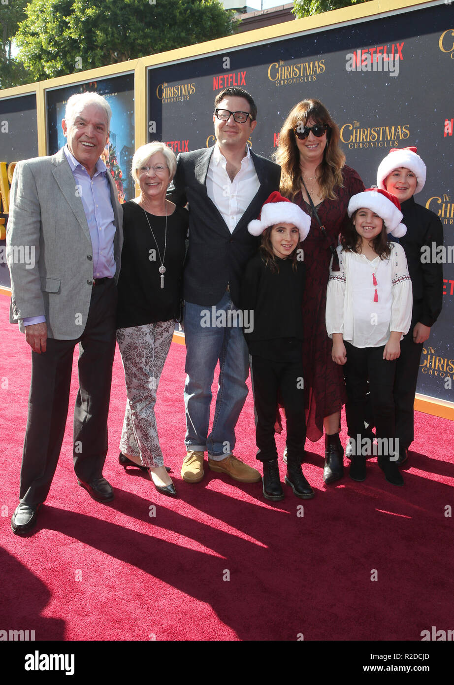 LOS ANGELES, CA - NOVEMBER 18: Matt Lieberman, Family, at The Grove ...