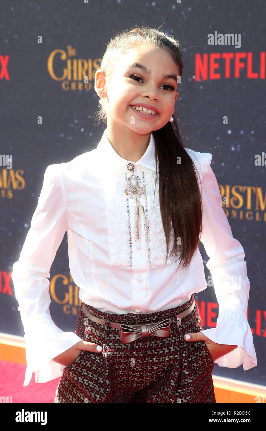 LOS ANGELES, CA - NOVEMBER 18: Ariana Greenblatt, at The Grove ...