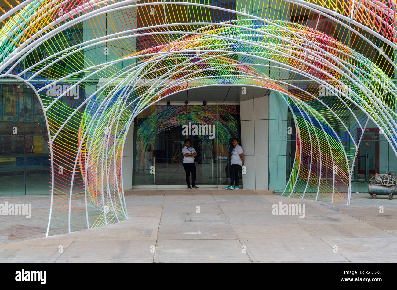 Panaji, India. 19th November, 2018. Beautiful walk-through tunnels made ...