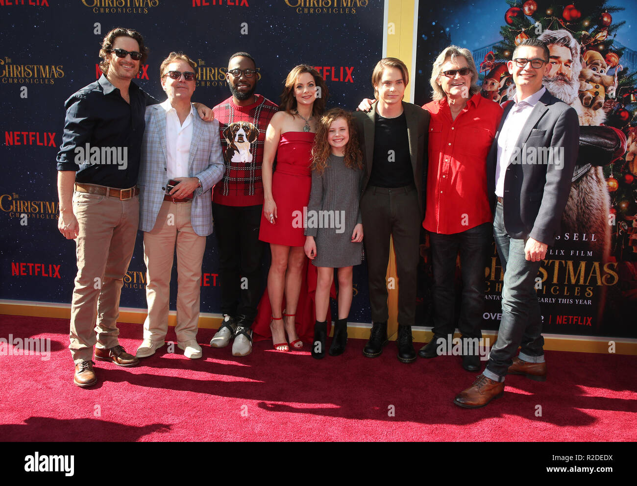 Los Angeles, Ca, USA. 18th Nov, 2018. Oliver Hudson, Lamorne Morris ...