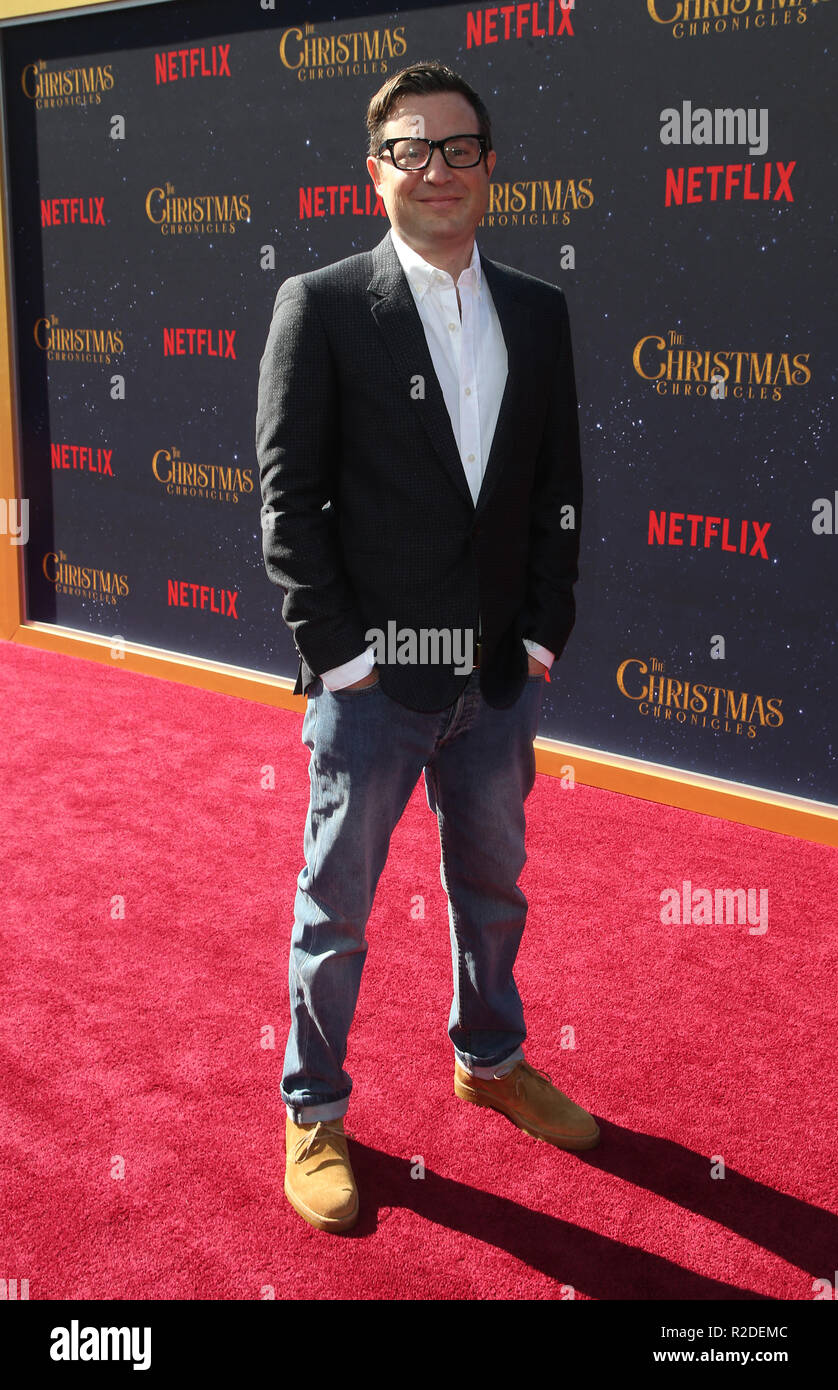 LOS ANGELES, CA - NOVEMBER 18: Matt Lieberman at the Netflix world premiere of The Christmas ...