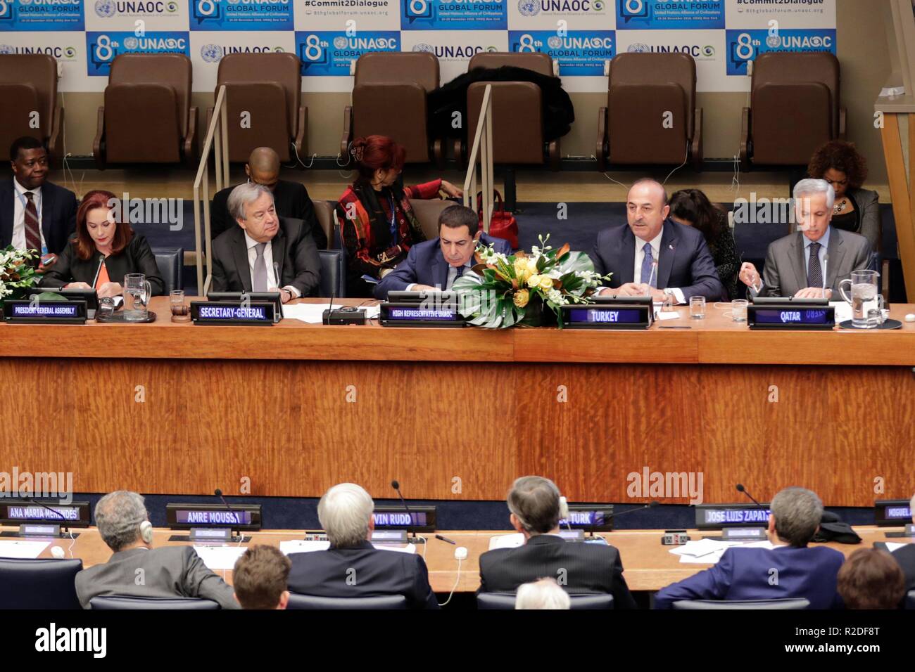 United Nations, New York, USA, November 19, 2018 - The 8th Global Forum ...