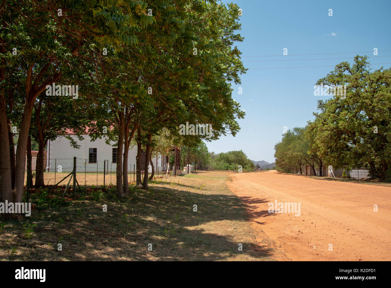 Vredefort, South Africa, 19 November, 2018. A house in Venterskroon, in ...