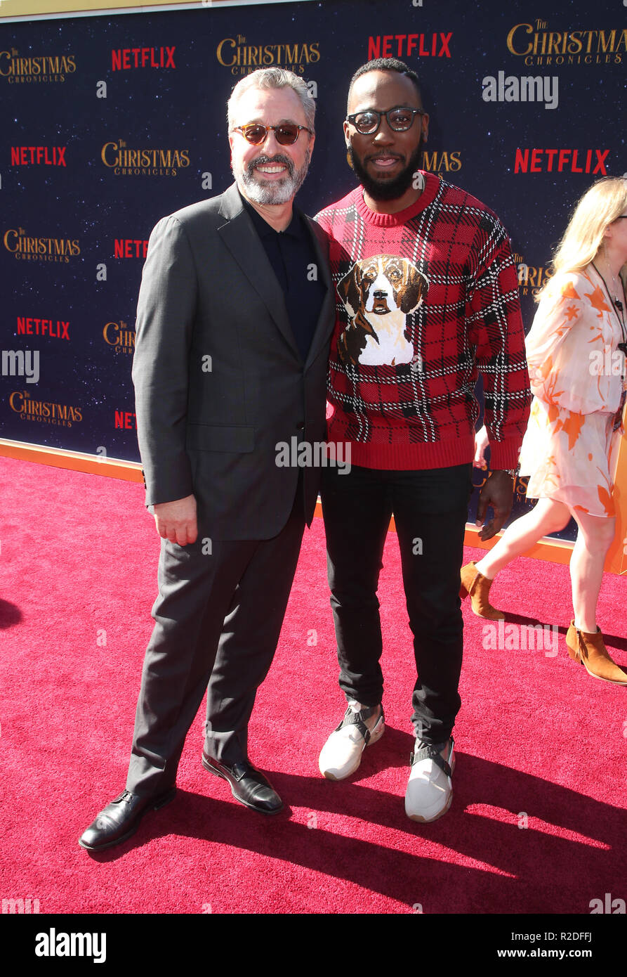 Los Angeles, Ca, USA. 18th Nov, 2018. Michael Barnathan, Lamorne Morris ...