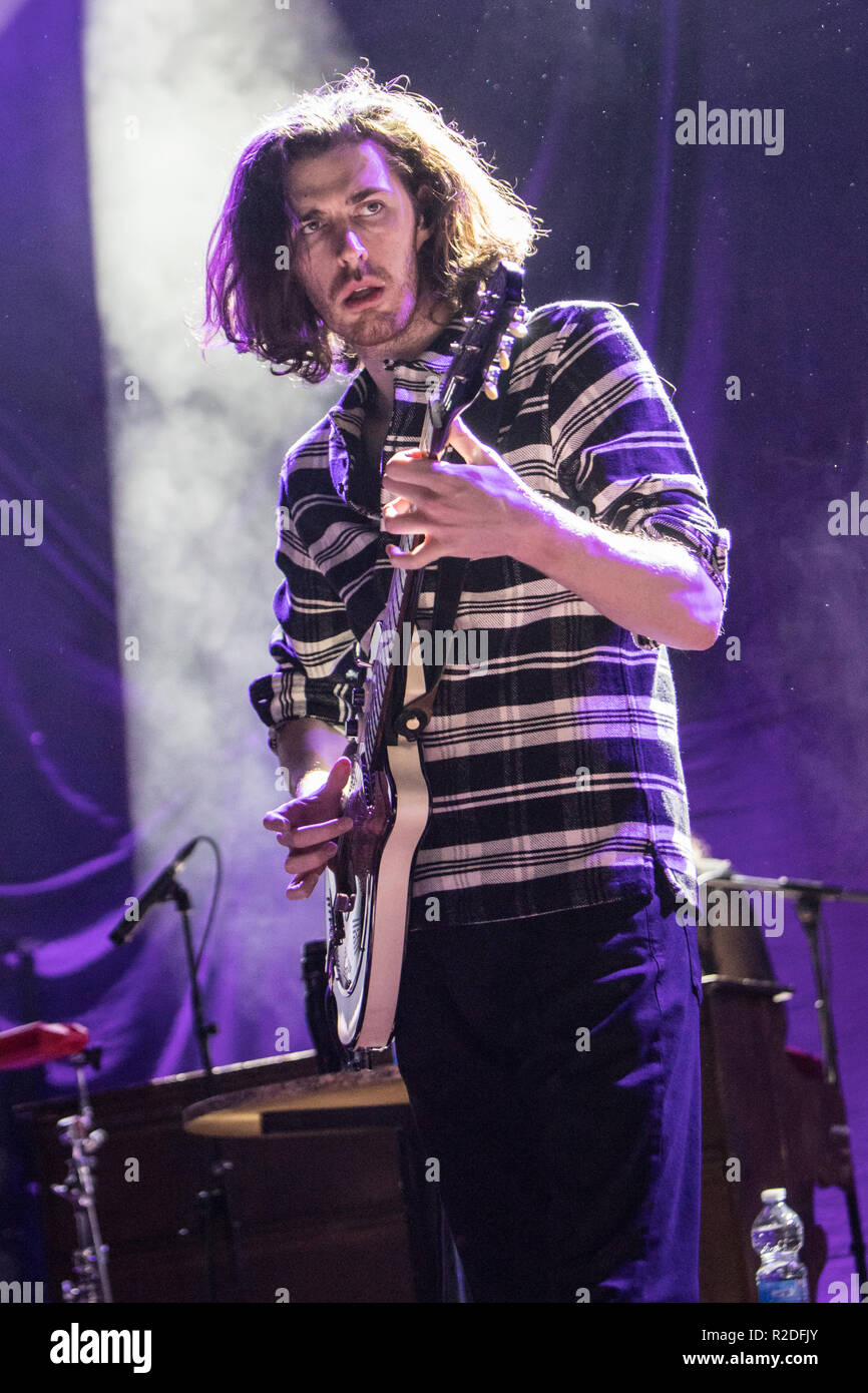 Milan Italy. 18 November 2018. The Irish singer-songwriter Andrew Hozier-Byrne known ...