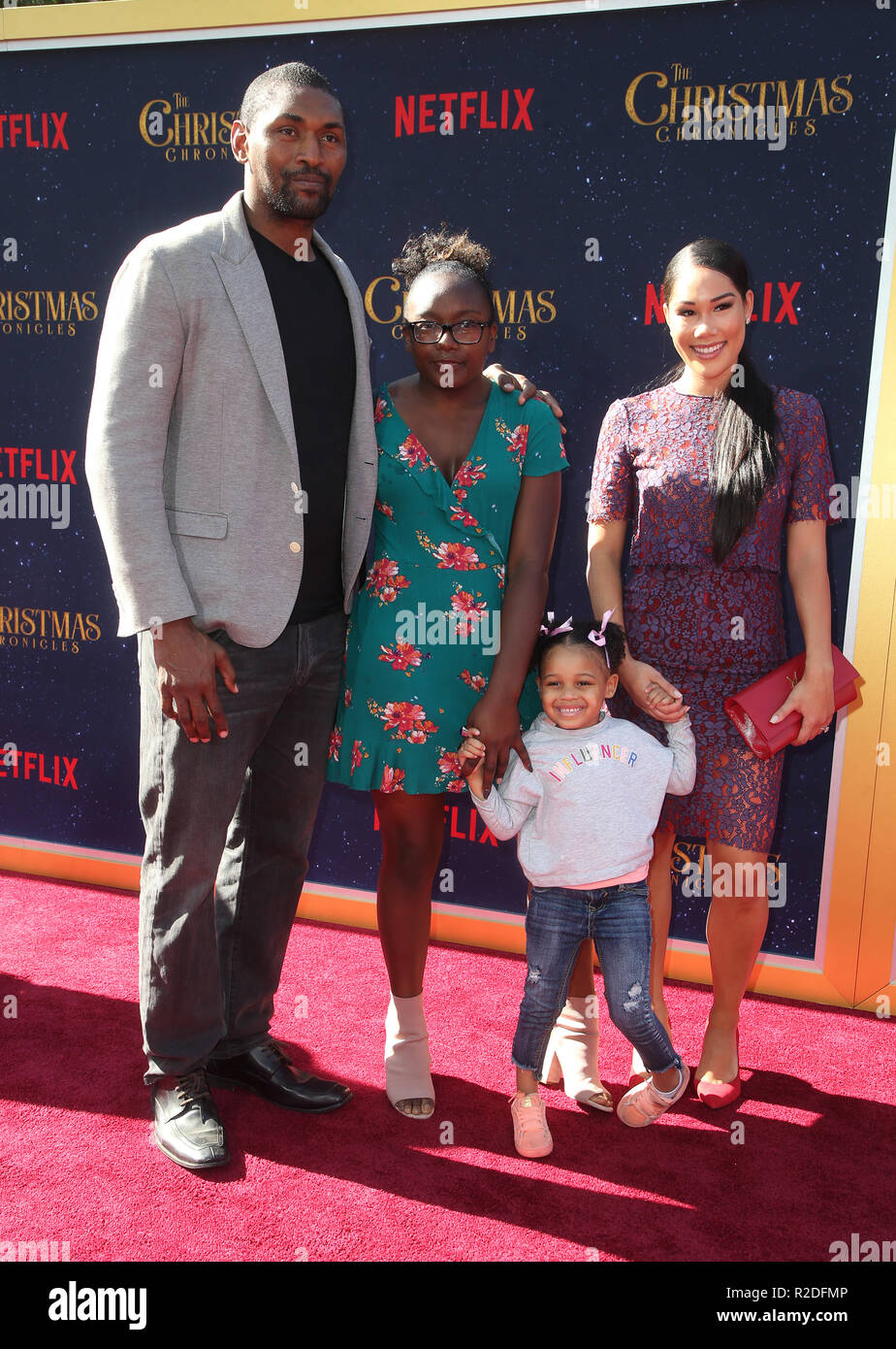 Los Angeles, Ca, USA. 18th Nov, 2018. Metta World Peace, Maya Ford at ...