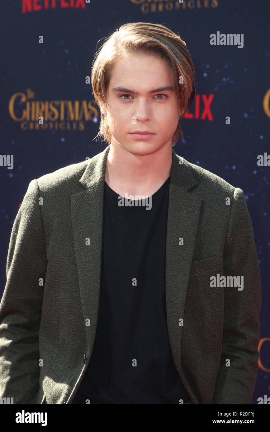 Los Angeles, Ca, USA. 18th Nov, 2018. Judah Lewis at the Netflix world ...