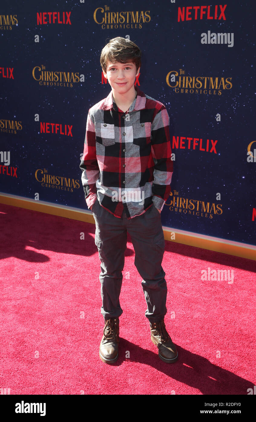 Los Angeles, Ca, USA. 18th Nov, 2018. Gabriel Bateman at the Netflix ...