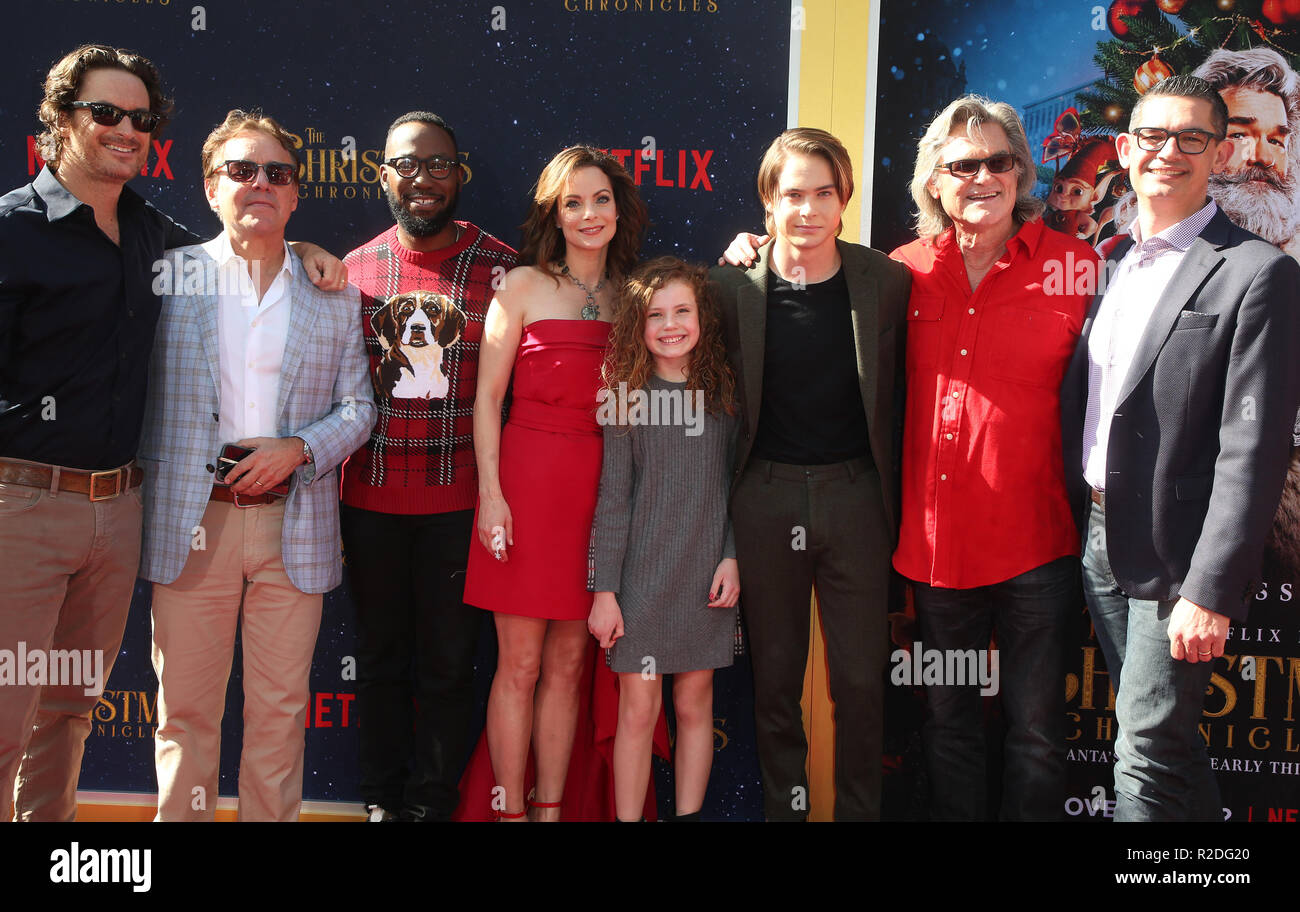 Los Angeles, Ca, USA. 18th Nov, 2018. Oliver Hudson, Lamorne Morris ...
