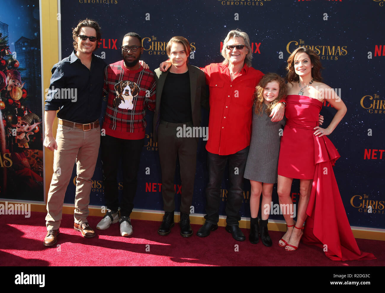 Los Angeles, Ca, USA. 18th Nov, 2018. Oliver Hudson, Lamorne Morris ...