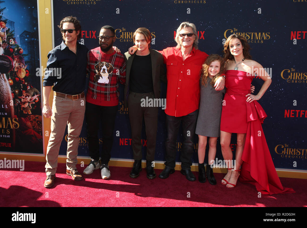 Los Angeles, Ca, USA. 18th Nov, 2018. Oliver Hudson, Lamorne Morris ...