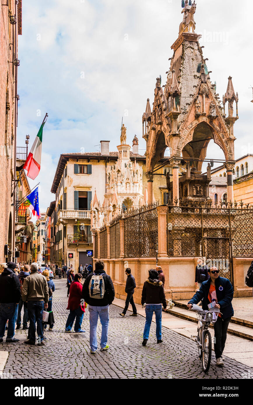The Scaliger Tombs is a group of five Gothic funerary monuments in ...