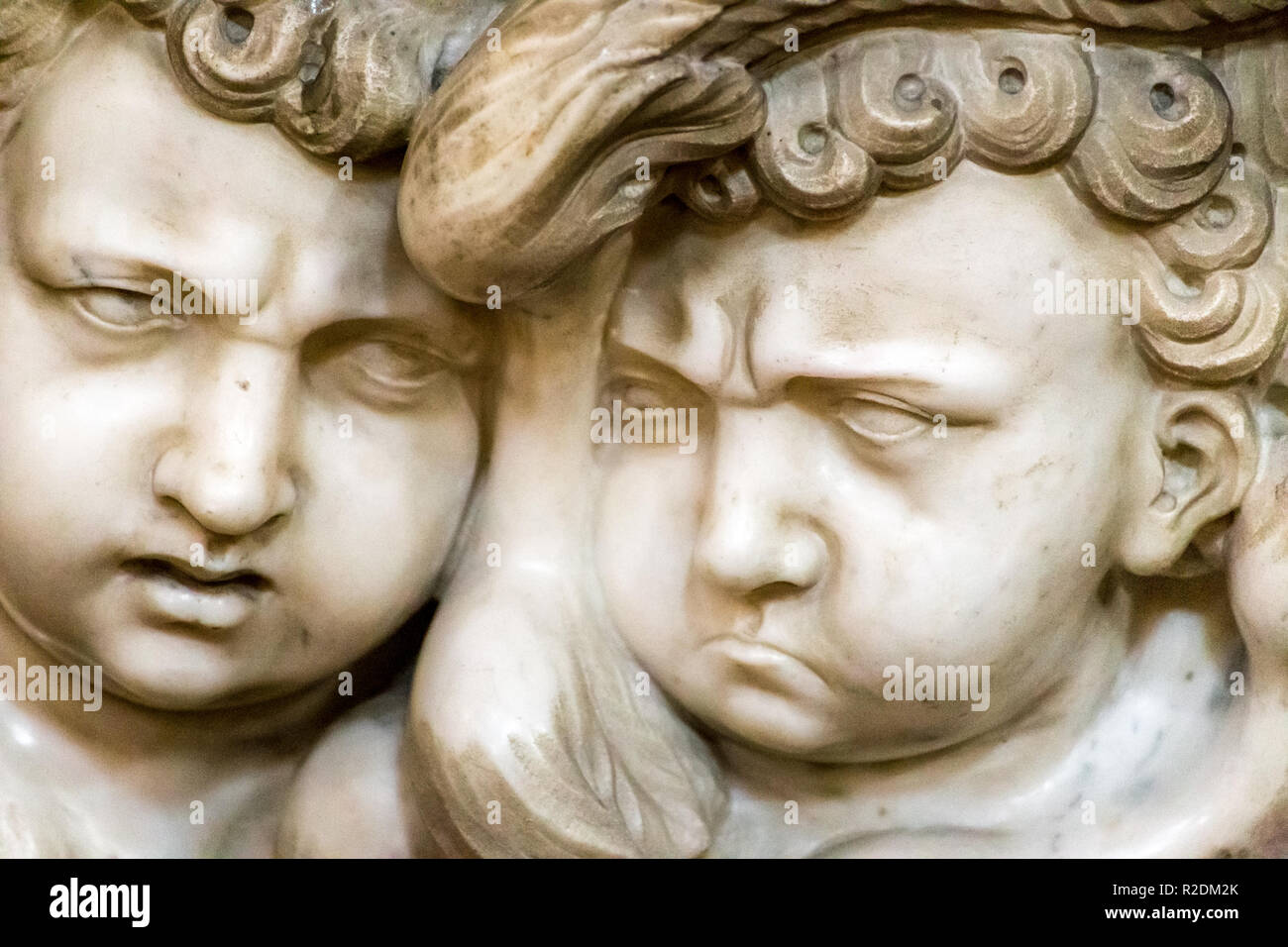 closeup of statues of sad angels Stock Photo - Alamy