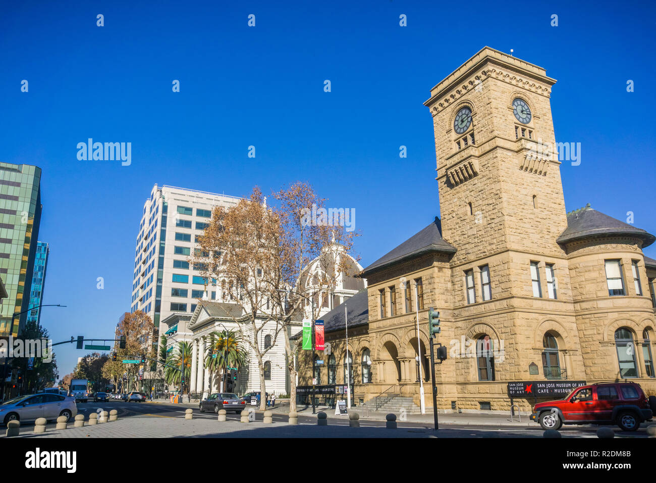 December 6, 2017 San Jose / CA / USA - Urban landscape in downtown San ...