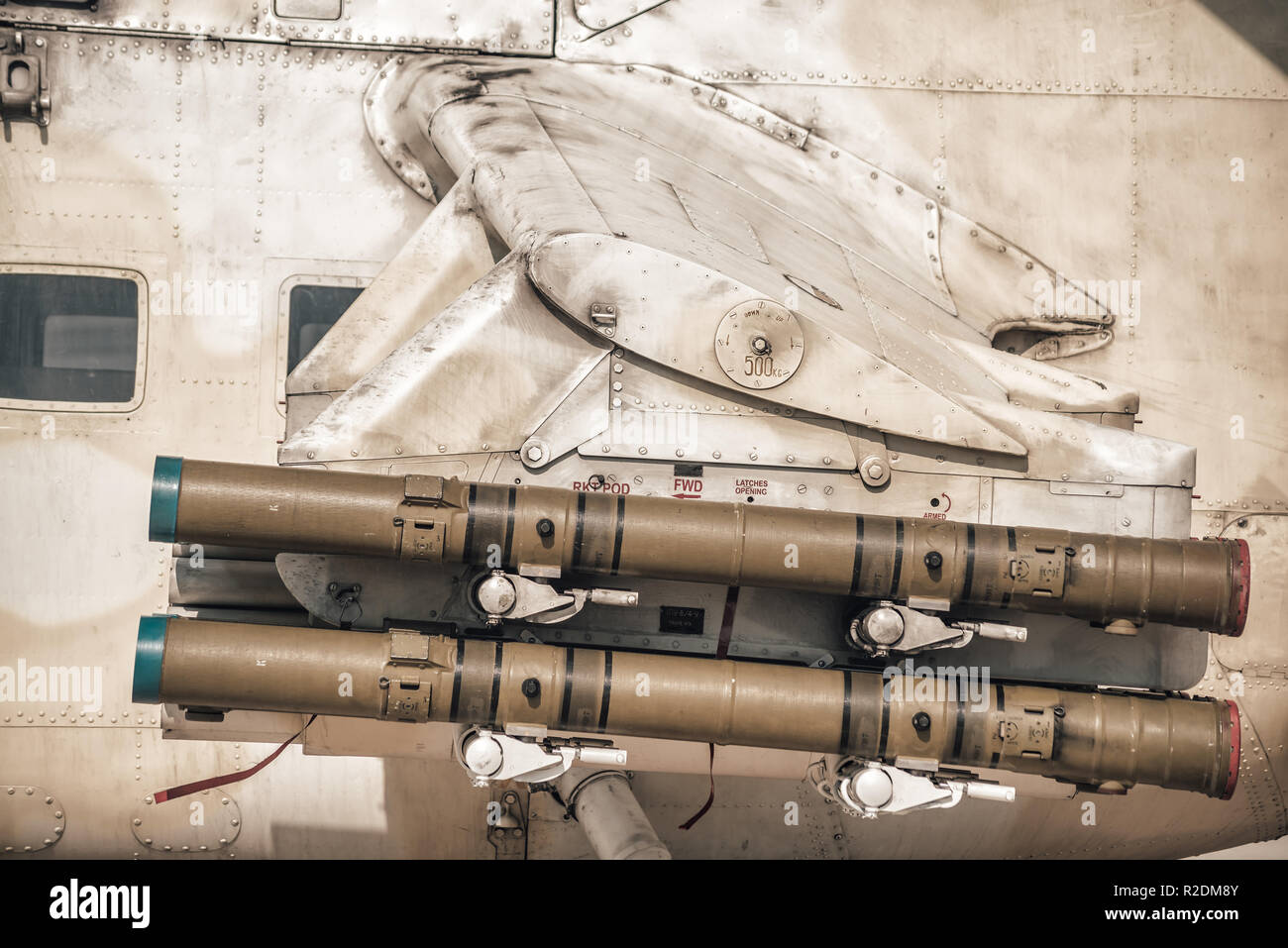 The Ataka anti-tank guided missile on Mil Mi-35 Stock Photo - Alamy