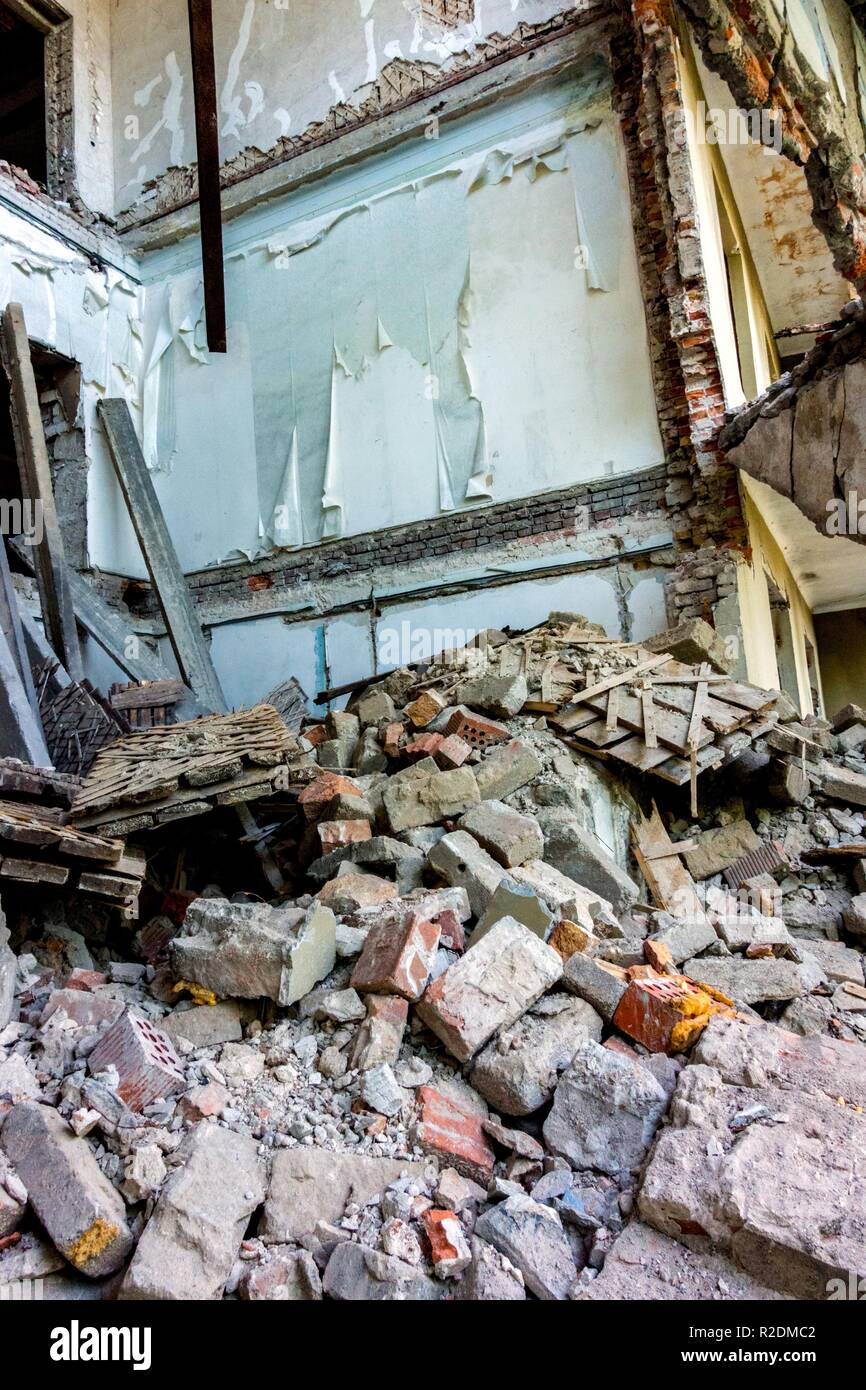 ruins - an old destroyed building Stock Photo - Alamy