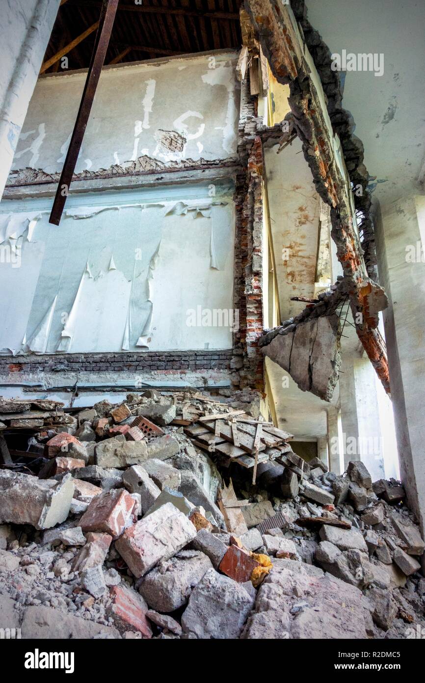 ruins - an old destroyed building Stock Photo - Alamy