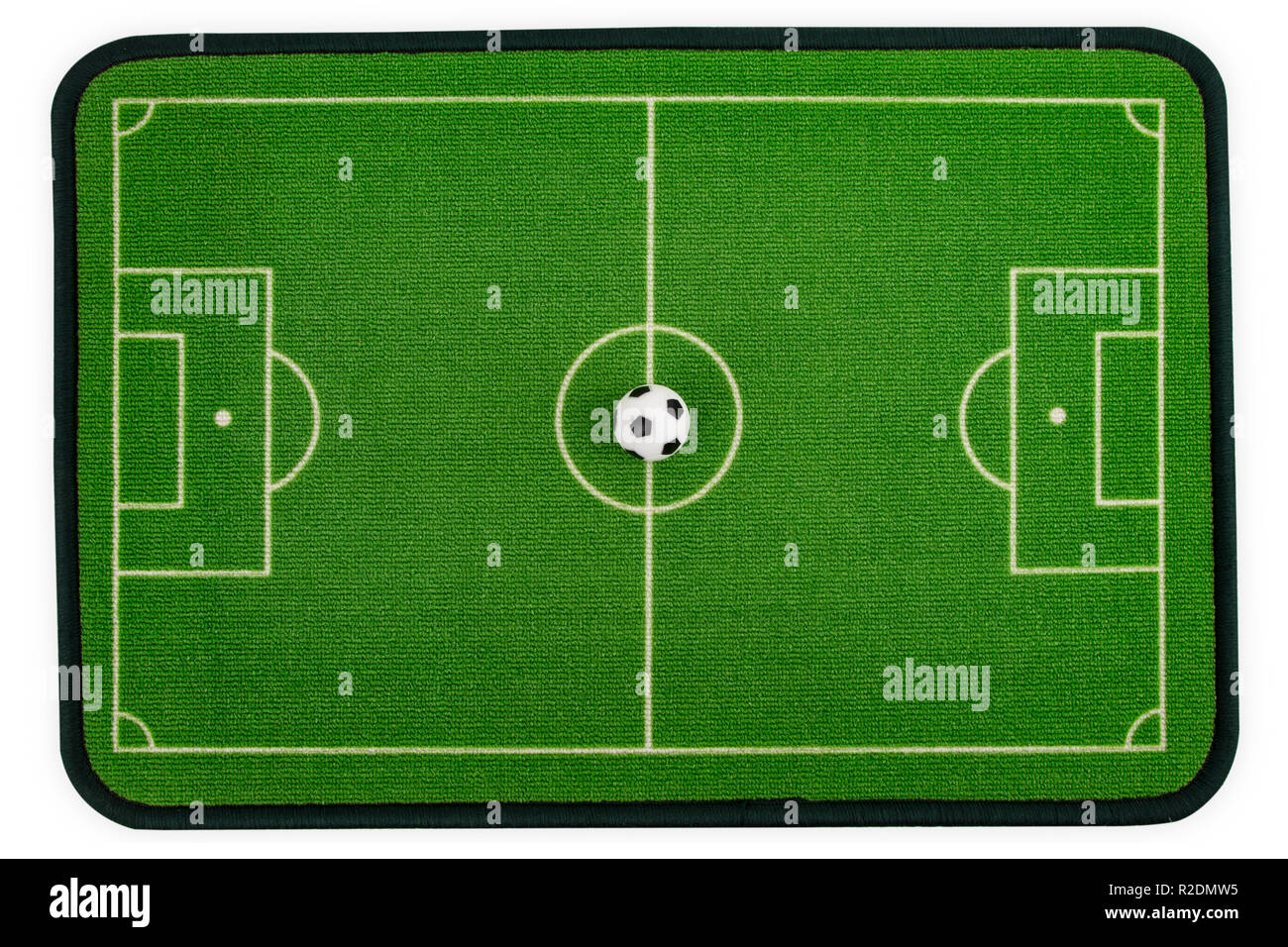 Soccer field from above isolated on white background Stock Photo - Alamy