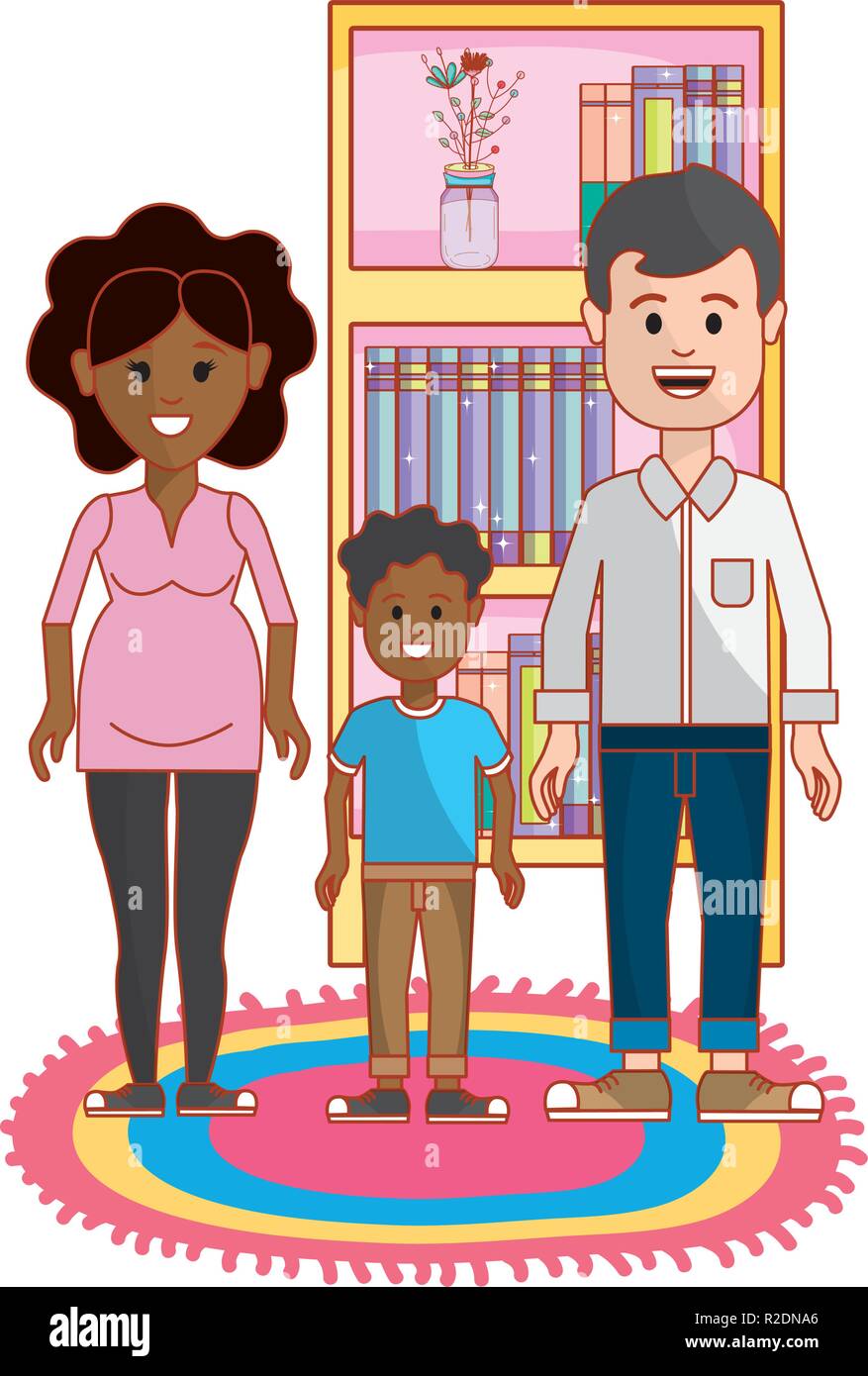 Parents with son design Stock Vector Image & Art - Alamy