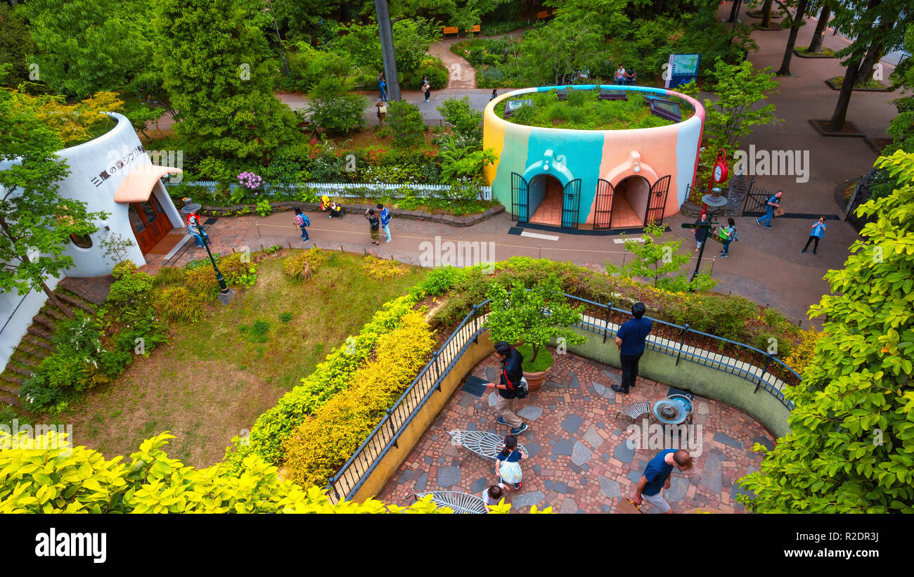 Tokyo, Japan - April 29 2018: Ghibli museum is a place that shows the ...