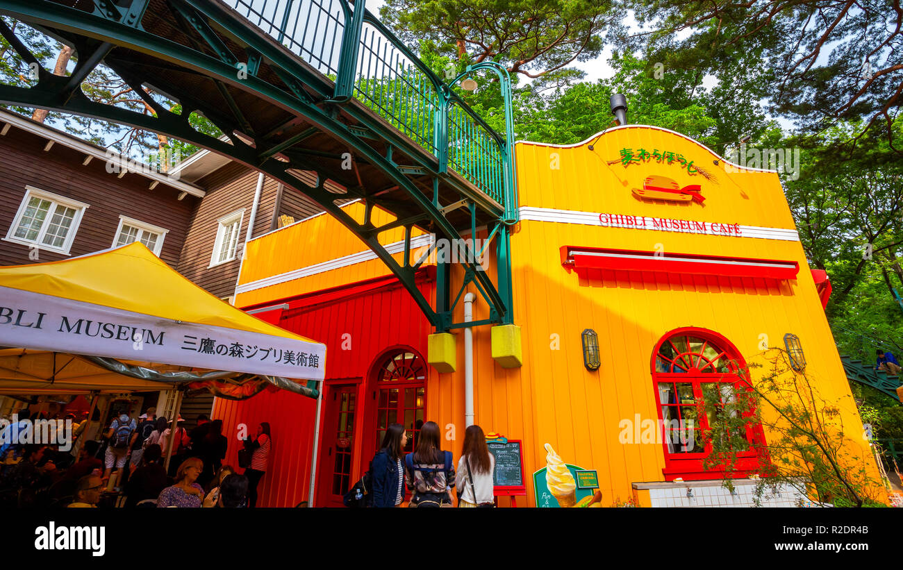 Tokyo, Japan - April 29 2018: Ghibli museum is a place that shows the ...