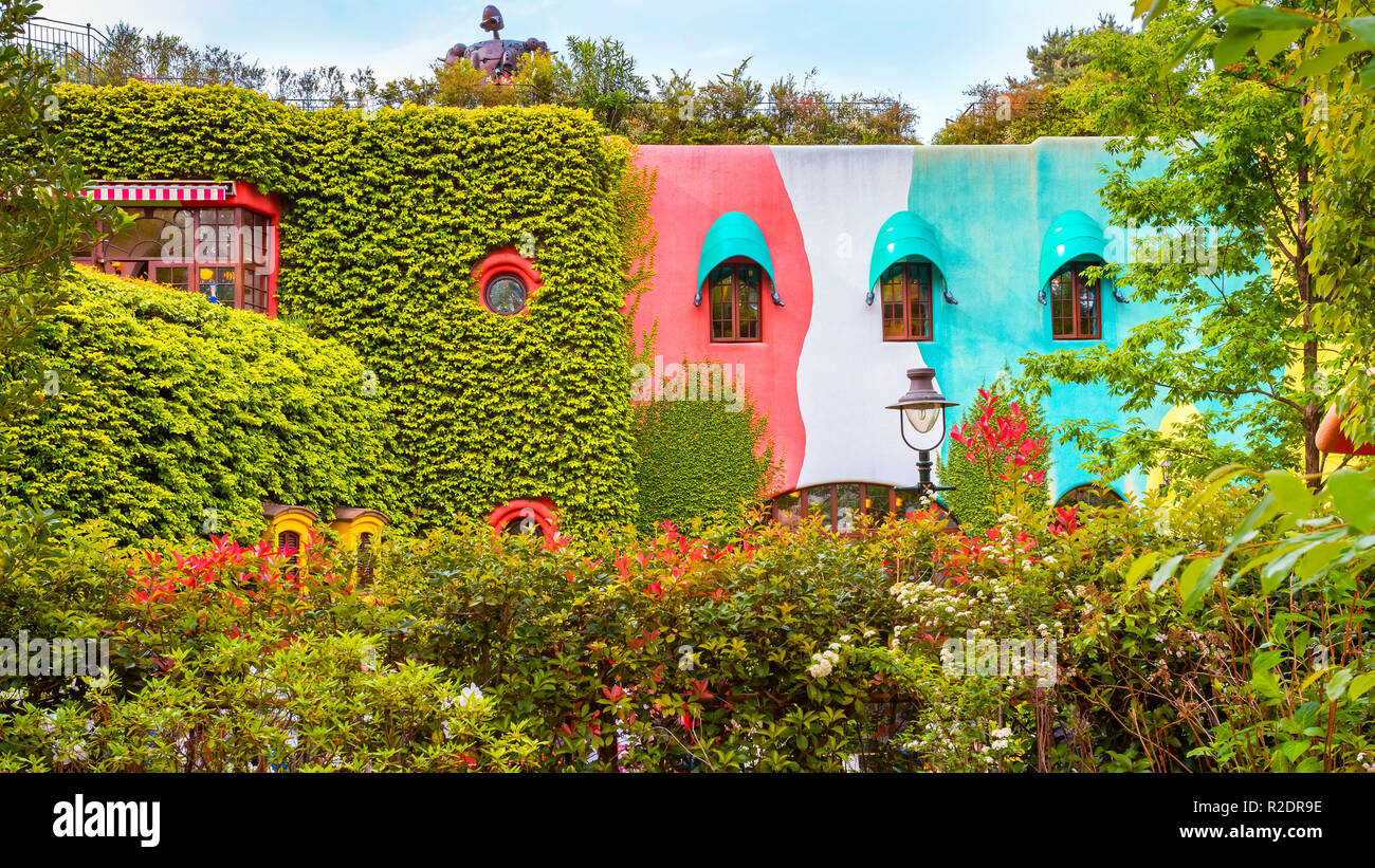 Tokyo, Japan - April 29 2018: Ghibli museum is a place that shows the ...
