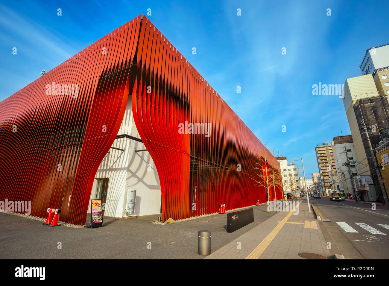 Aomori, Japan - April 23 2018: The Nebuta Warasse Museum is a great ...