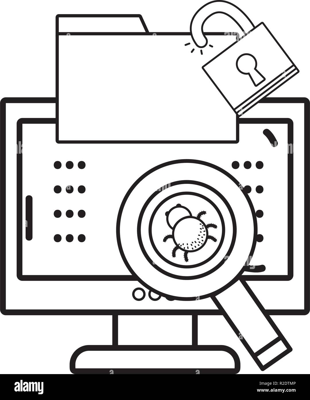 Isolated security system design Stock Vector Image & Art - Alamy