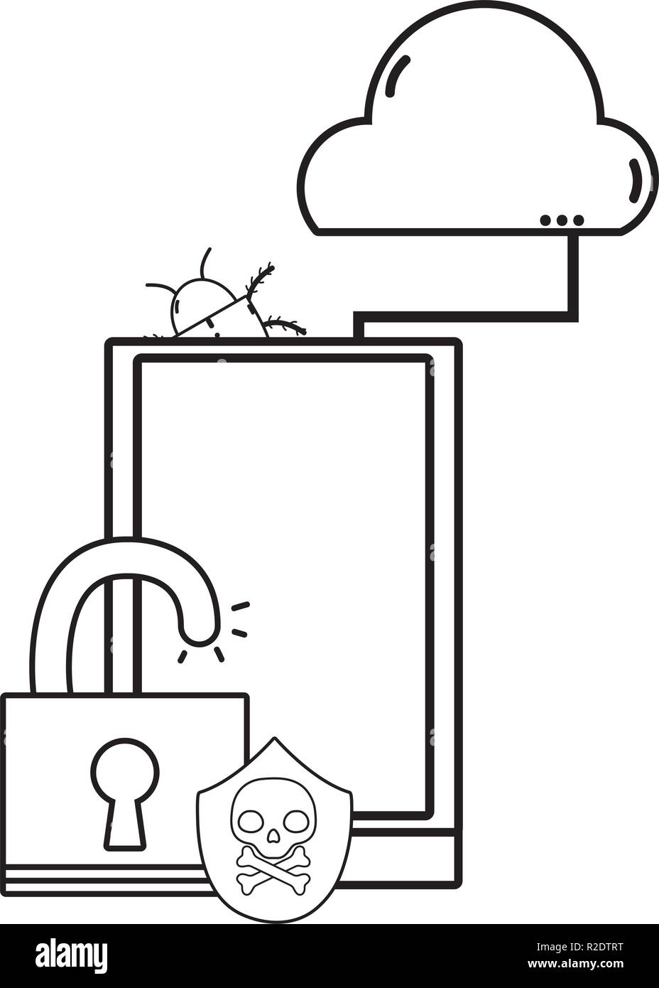 Isolated security system design Stock Vector Image & Art - Alamy