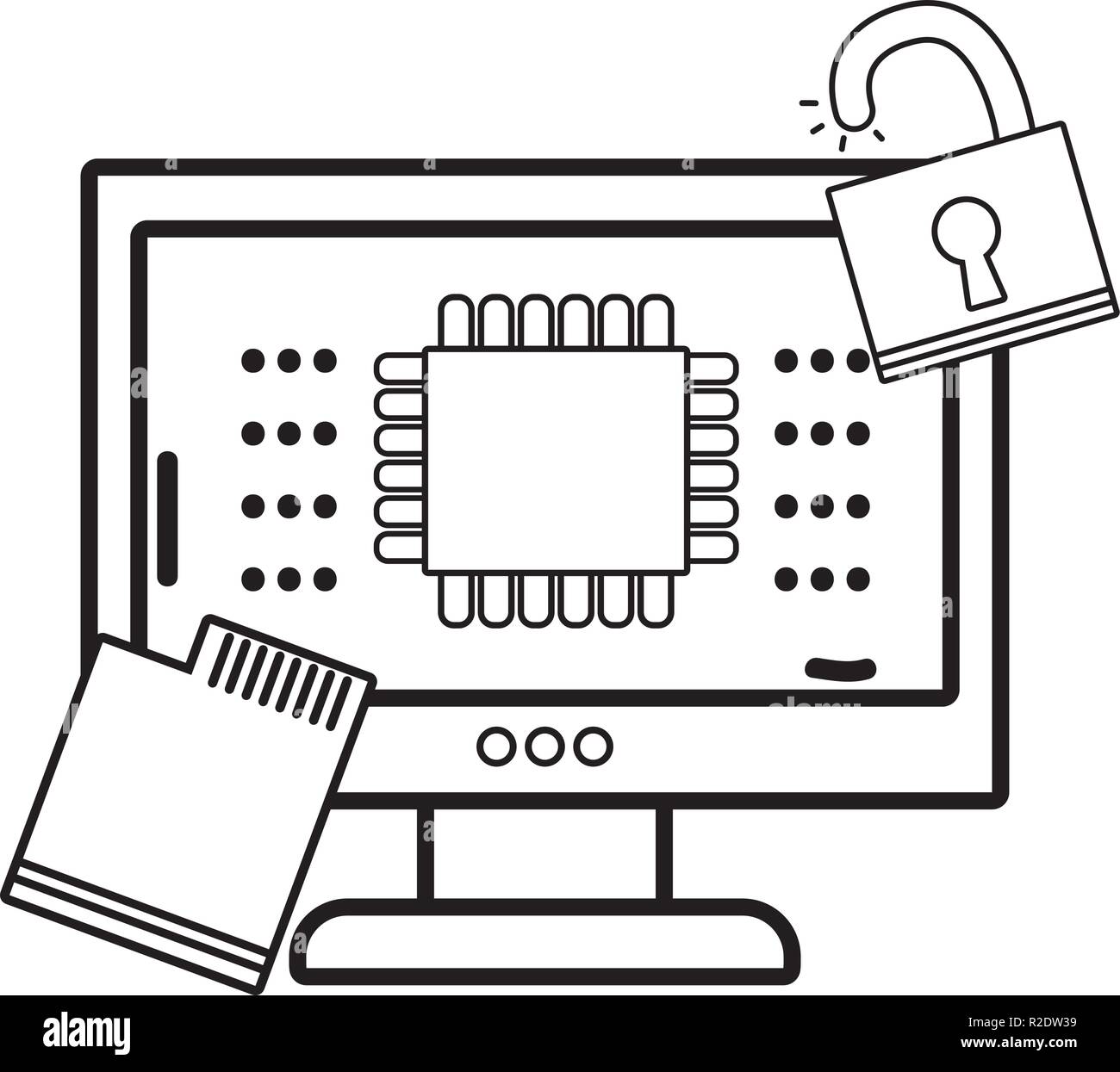 Isolated security system design Stock Vector Image & Art - Alamy