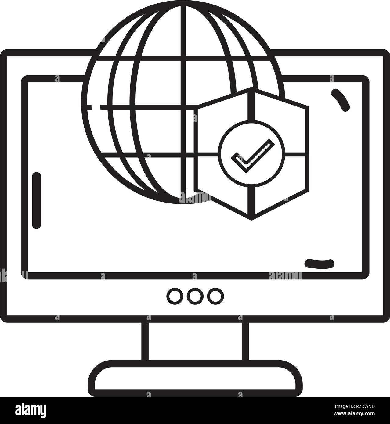 Isolated security system design Stock Vector Image & Art - Alamy