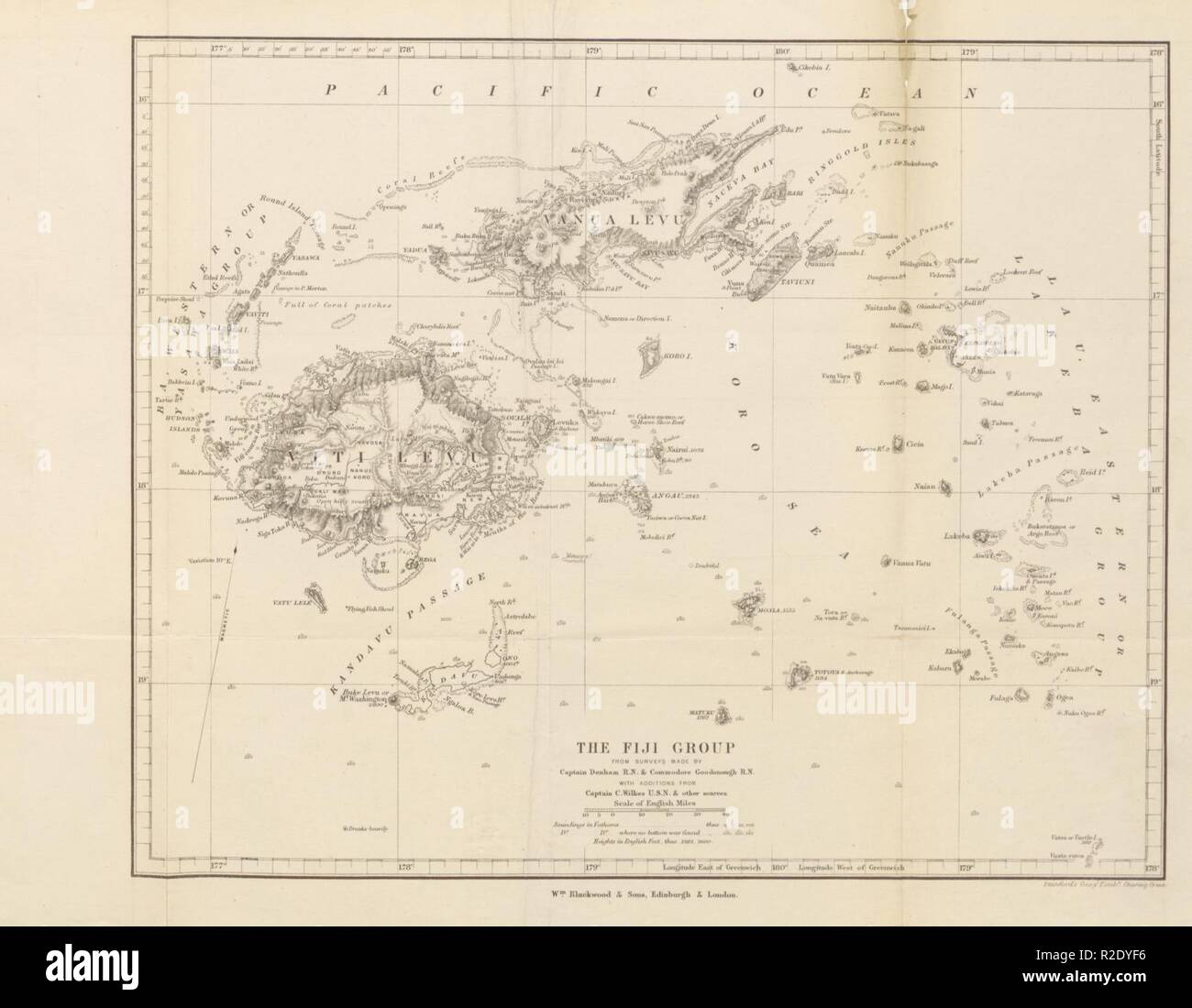 Historical fiji map hi-res stock photography and images - Alamy