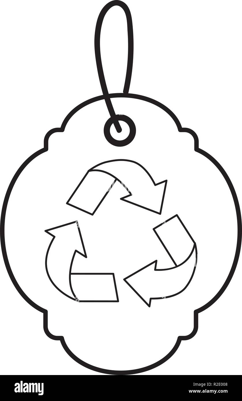 Isolted recycle label design Stock Vector Image & Art - Alamy