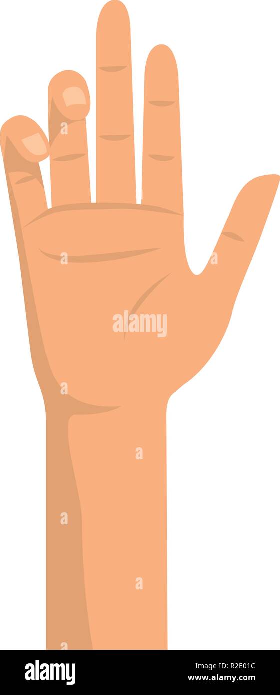 Isolated hand design Stock Vector Image & Art - Alamy
