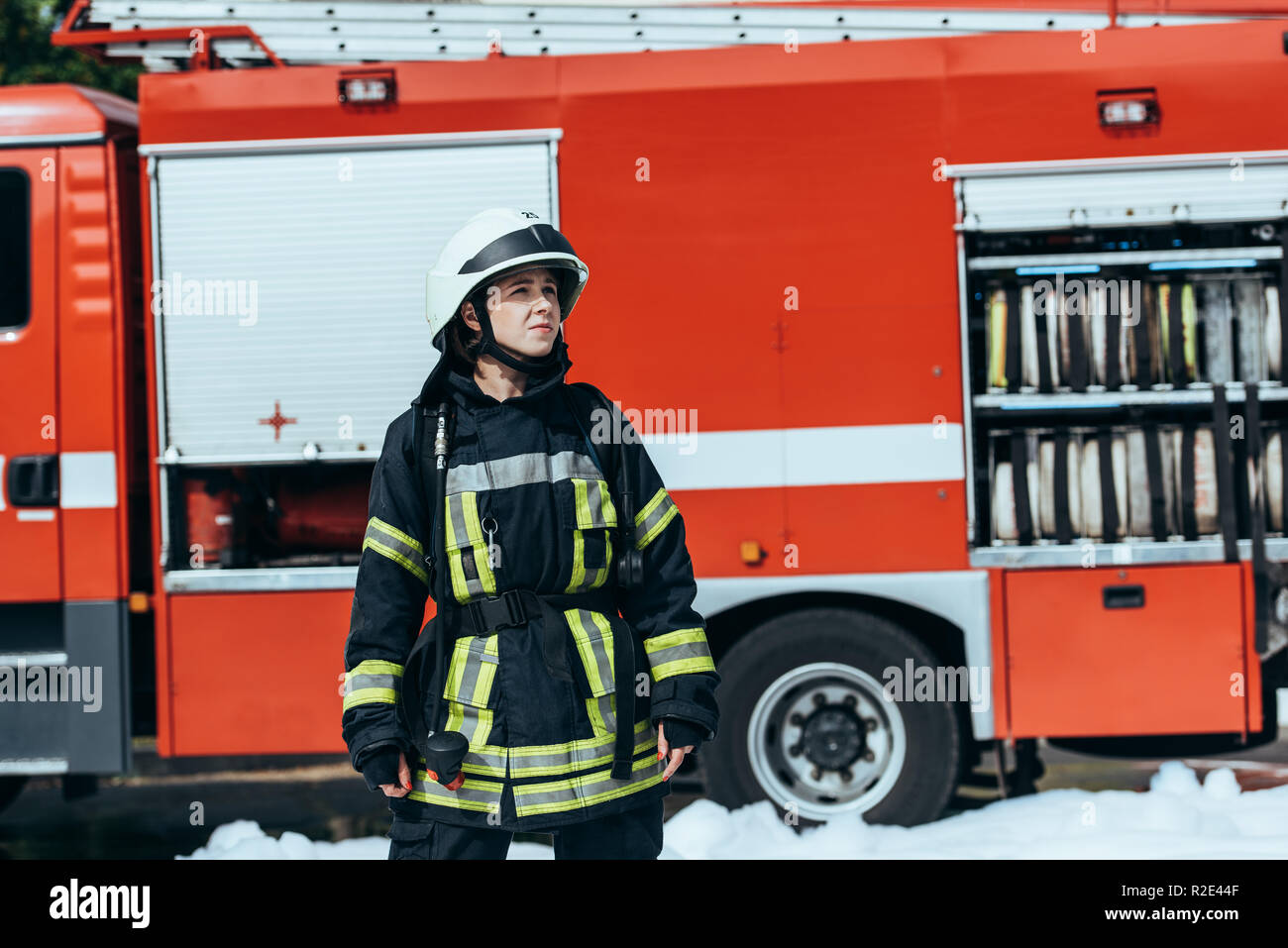 Female firefighter uniform hi-res stock photography and images - Alamy