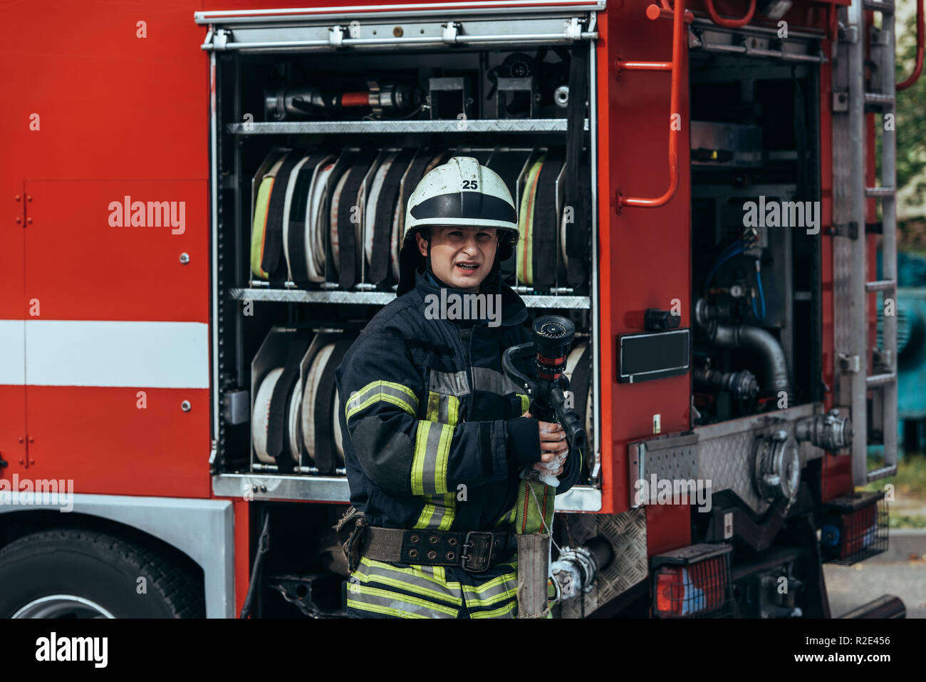 Firefighting equipment inside fire hi-res stock photography and images ...