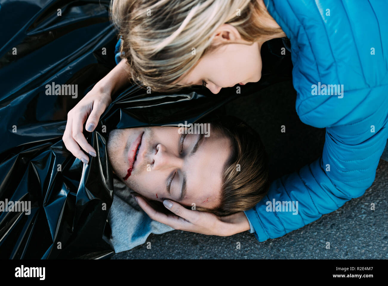 Close up dead woman body hi-res stock photography and images - Alamy